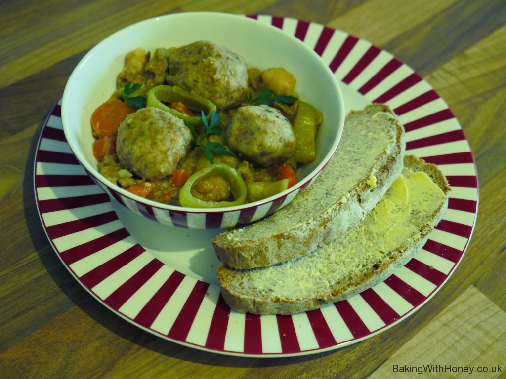 Vegan Cawl (Welsh stew) with herby dumplings - Oat Milk & Cookies