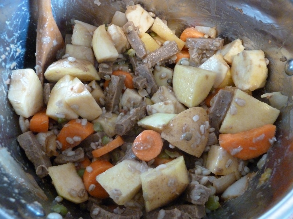 Vegan Cawl (Welsh stew) with herby dumplings - Oat Milk & Cookies