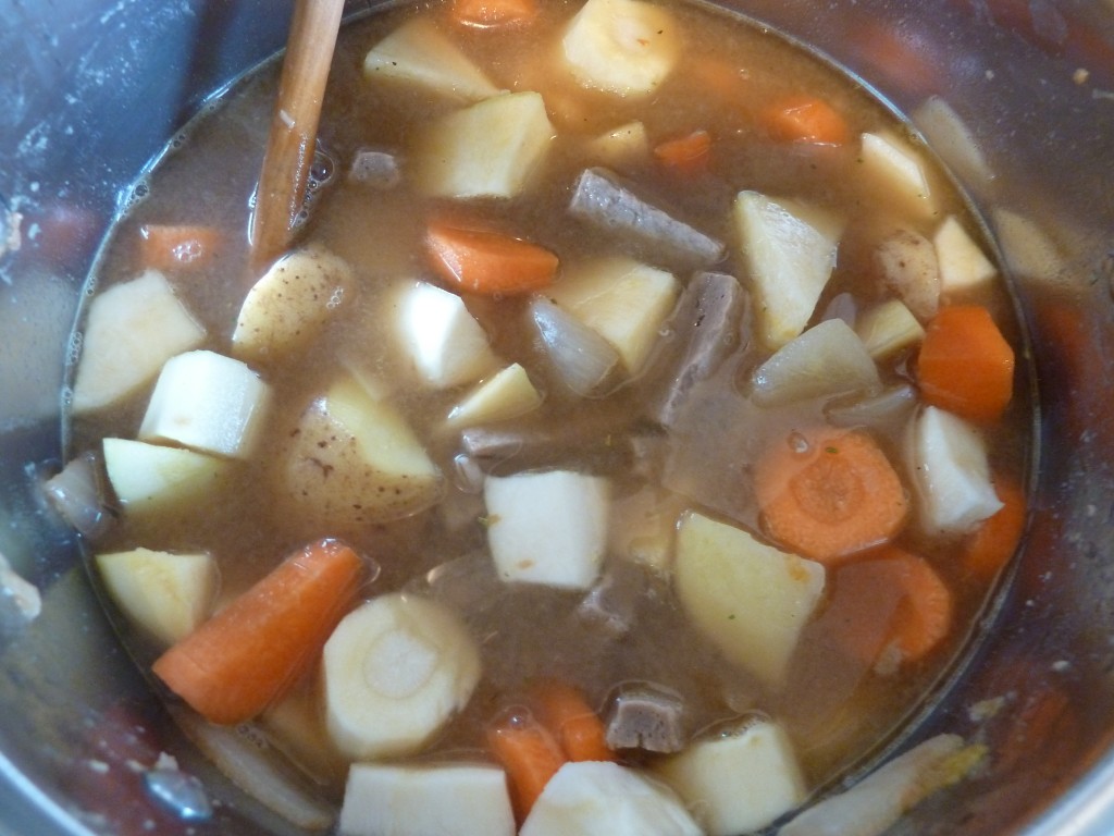 Vegan Cawl (Welsh stew) with herby dumplings - Oat Milk & Cookies