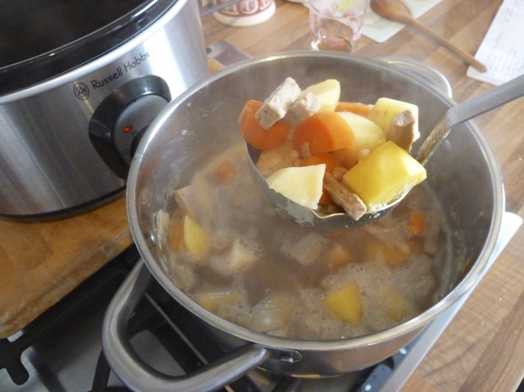 Vegan Cawl (Welsh stew) with herby dumplings - Oat Milk & Cookies