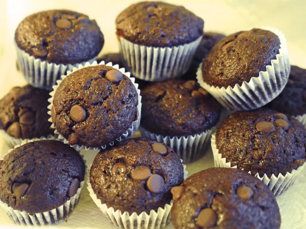 Double Chocolate Mini Muffins - Oat Milk & Cookies